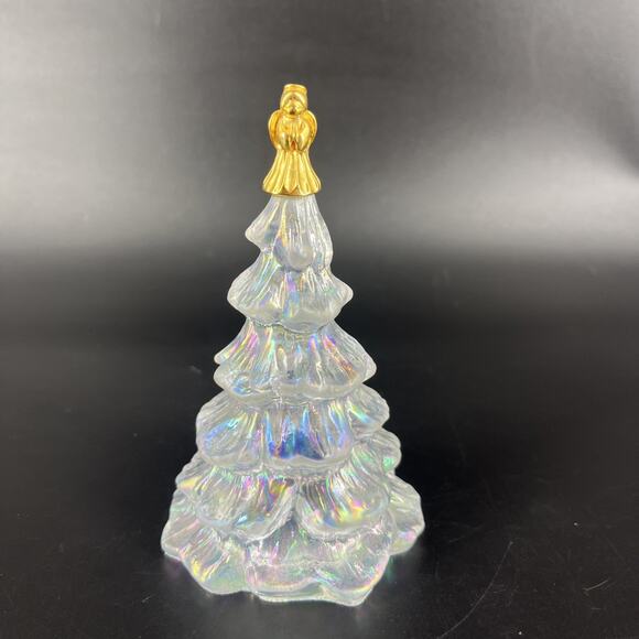 Fenton | Art | Vtg Fenton Glass Christmas Tree 45 Figurine Large White ...